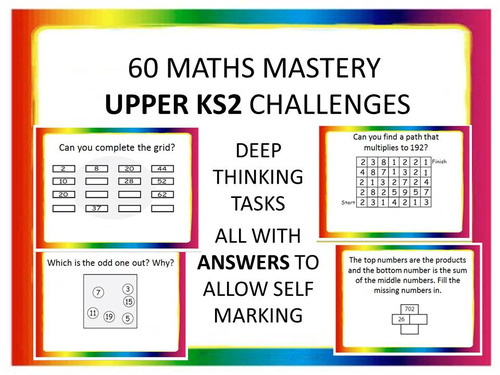 MATHS MASTERY INVESTIGATION RESOURCES | Teaching Resources