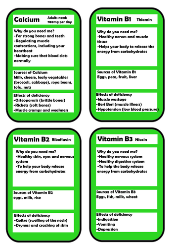 VCERT Food and Cookery L2 Criteria Unit 3 (Exam) 1.2 | Teaching Resources