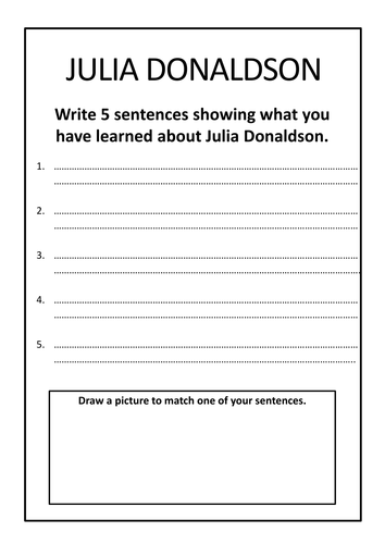 JULIA DONALDSON TEACHING RESOURCES AND DISPLAY EFS AND KS1 AUTHOR ...