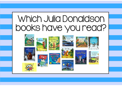 JULIA DONALDSON TEACHING RESOURCES AND DISPLAY EFS AND KS1 AUTHOR ...
