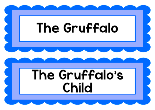 JULIA DONALDSON TEACHING RESOURCES AND DISPLAY EFS AND KS1 AUTHOR ...