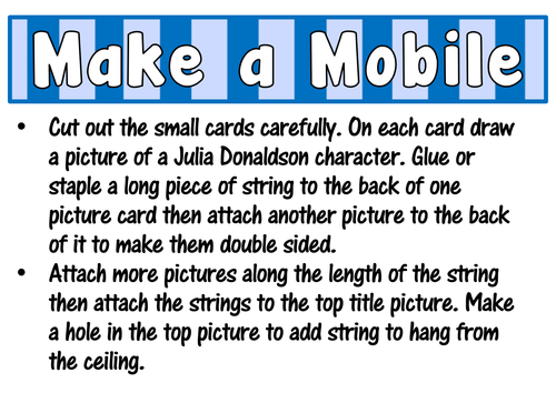 JULIA DONALDSON TEACHING RESOURCES AND DISPLAY EFS AND KS1 AUTHOR ...