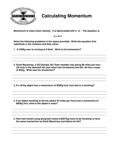 KS4 momentum calculations and car safety | Teaching Resources