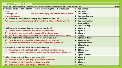 PAST TENSE VERBS: LESSON PLAN AND RESOURCES | Teaching Resources PAST TENSE VERBS: LESSON PLAN AND RESOURCES | Teaching Resources