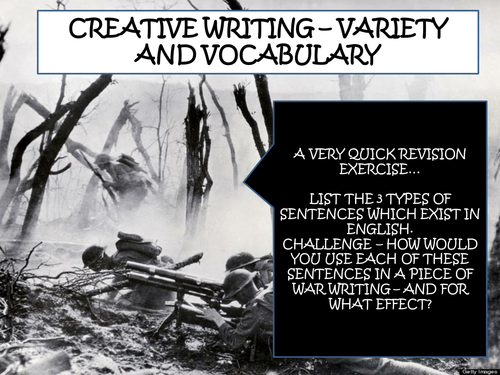 Creative Writing Based upon the First World War | Teaching Resources