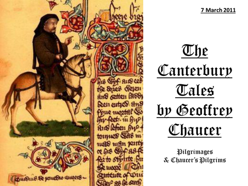 History of language KS3 resources Chaucer Knight's tale Pardoner's tale ...