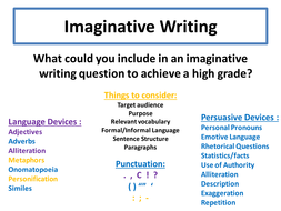 Descriptive writing Imaginative writing Preparation for GCSE 9-1 ...