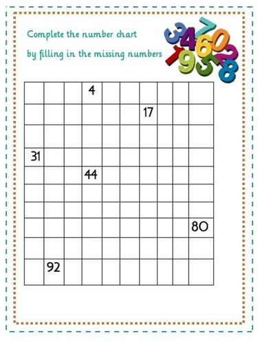 Easy Math-fill in the number FREEBIE | Teaching Resources