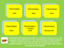 Past tense formation with haben in German | Teaching Resources