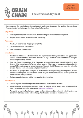 Investigation into dry heat: Lesson plan and experiment | Teaching ...