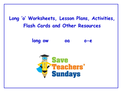 Long 'o' Worksheets, Lesson Plans, Activities, Flash Cards and Other ...