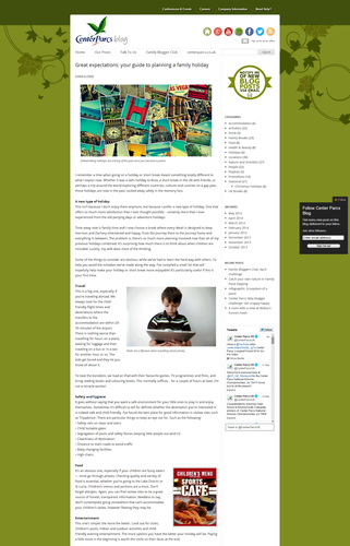 Comparing non fiction texts on the theme of family holidays GCSE ...