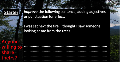 The Lakeside Murder Creative Writing Lesson KS3/4 + Starters | Teaching ...