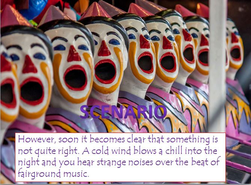 Zombie Land - Terror at the Funfair Creative Horror Diary | Teaching ...