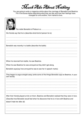 Much ado about nothing Shakespeare | Teaching Resources