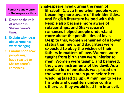 Elizabethan England context resources Shakespeare GCSE Context revision ...