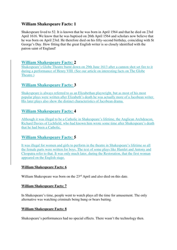 Elizabethan England context resources Shakespeare GCSE Context revision ...