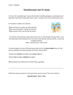 Si and Quand clauses | Teaching Resources