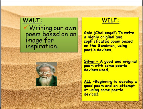 The Sandman Complete Poetry Lesson | Teaching Resources