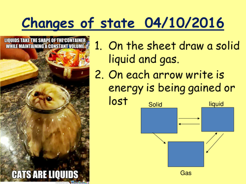KS4 changes of state new curriculum | Teaching Resources