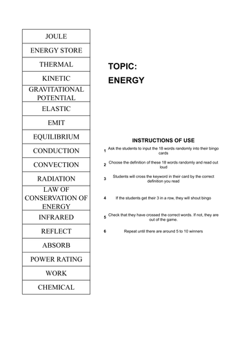 Tarsia & Bingo - Electricity & Magnetism | Teaching Resources