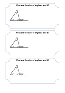 Angles around a point, on a straight line and in a triangle | Teaching ...