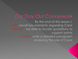 Our Day Out Willy Russell | Teaching Resources