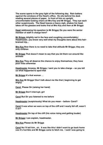 Our Day Out Willy Russell | Teaching Resources