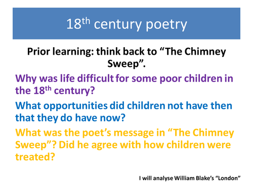 Exploration of Poetry KS3 Year 7/8 Poem forms - analysis - create ...
