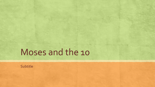 Moses 10 Commandments | Teaching Resources