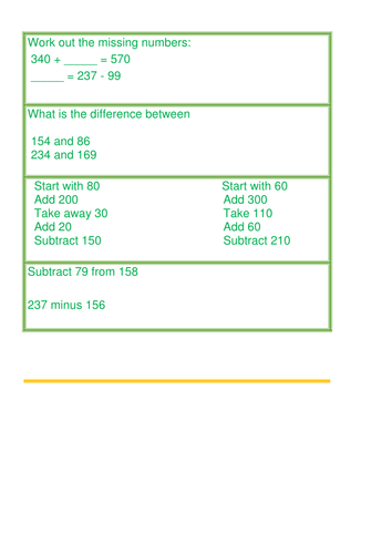 Mastery in maths - year 5 mental subtraction fluency, reasoning and ...