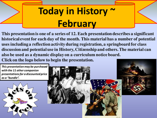 On this day in History | Teaching Resources