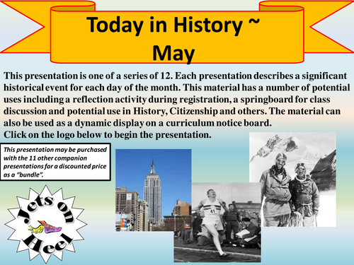 On this day in History | Teaching Resources