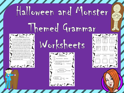 Halloween Grammar Worksheets | Teaching Resources