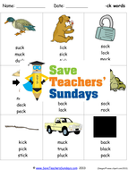 Ck Phonics Worksheets, Activities, Flash Cards and Other Teaching ...