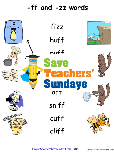 Ff and Zz Phonics Worksheets, Activities, Flash Cards and Other ...