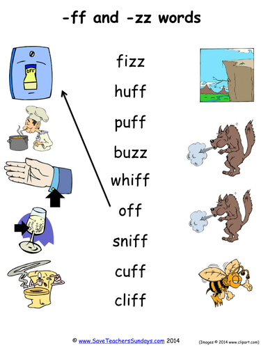 Ff and Zz Phonics Worksheets, Activities, Flash Cards and Other ...