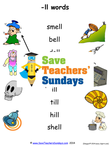 LL Phonics Worksheets, Activities, Flash Cards and Other Teaching ...