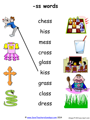 Ss Phonics Worksheets, Activities, Flash Cards and Other Teaching ...