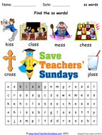 Ss Phonics Worksheets, Activities, Flash Cards and Other Teaching ...