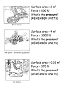 Pressure - KS3 Physics, Year 9, pressure equation, applications ...