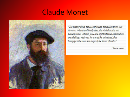 Claude Monet, Impressionism and Watercolours | Teaching Resources
