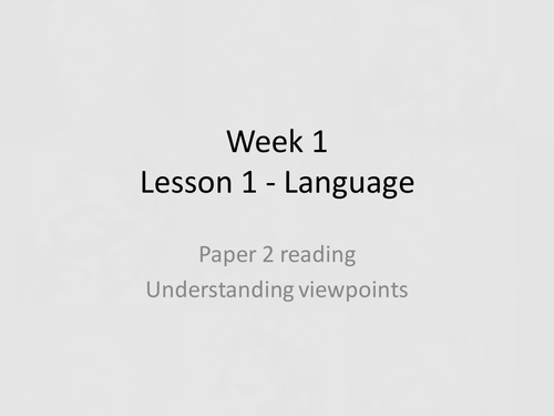 AQA New spec GCSE English Language Paper 2 reading full SOL | Teaching ...