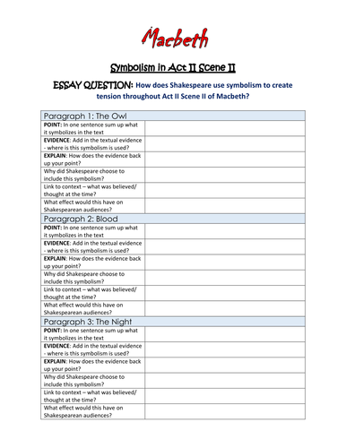Macbeth: Act 2 Scene 2 - The Murder of King Duncan! | Teaching Resources