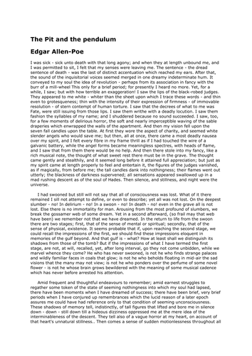 Edgar Allan Poe Short stories 19th century literature KS3 Gothic horror ...