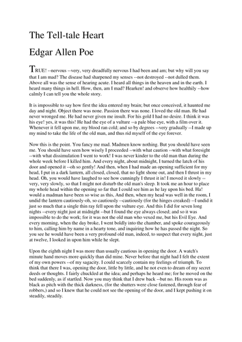 Edgar Allan Poe Short stories 19th century literature KS3 Gothic horror ...