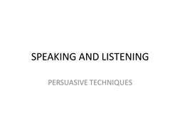 Speaking and listening KS3 A wide range of resources and task ideas for ...