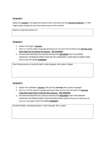 Investigating spoken language GCSE / KS3 Ready to go differentiated ...