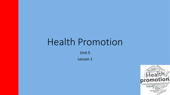 Health & Social Care Unit 5 Lesson 1 | Teaching Resources