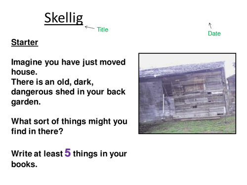 Skellig KS3 resources | Teaching Resources